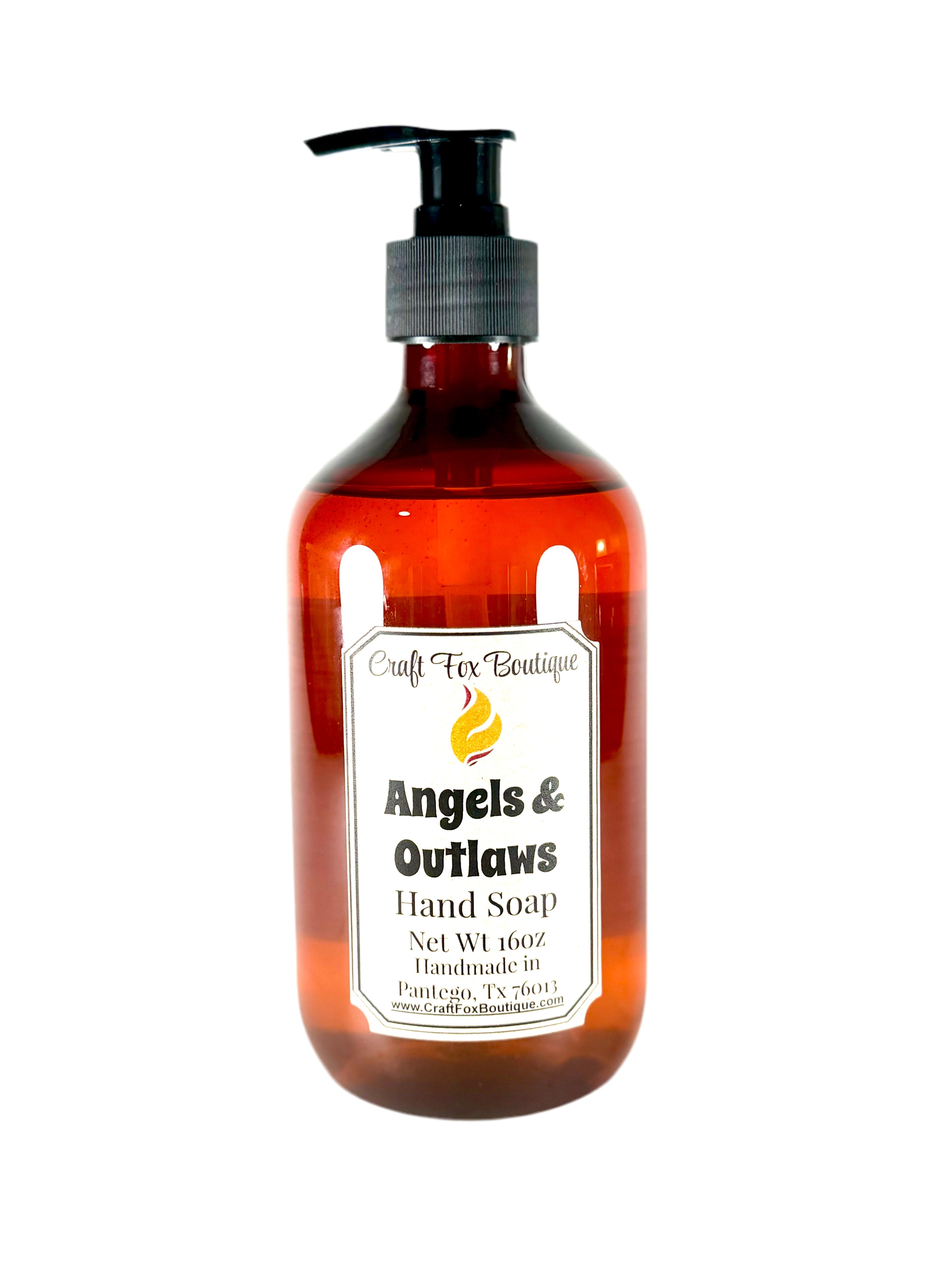 Angels & Outlaws 16oz Hand Soap – Craft Fox Boutique